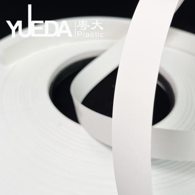 China Ultra Soft Touch Skin Feeling White Cabinet Edge Banding Tape 0.4mm-3mm PVC ABS Matte Finish for sale