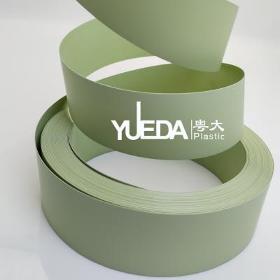 China Light Green Skin-Feel Edge Banding 19mm Plastic Strip - Scratch Resistant & Waterproof for Furniture for sale