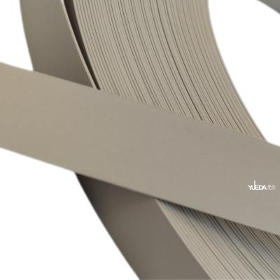 China Light Yellow PVC Edge Banding Strip 100m Roll Pre-Coated Hot-Melt Adhesive for Manual and Automatic for sale