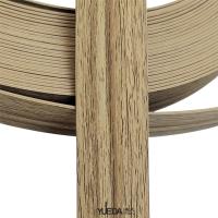 China M6082 Yellow Wood Grain PVC Lipping 22mm x 0.5mm Furniture Board Sealing Strip Flexible Durable for sale