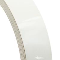 China White Silver Shimmer High Gloss PVC Edge Banding Strip 22mm x 0.5mm for Furniture Cabinet Wardrobe Trim for sale