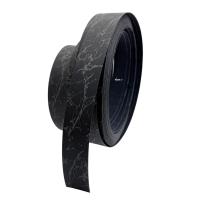 China A1789 Black Grey Marble Grain PVC Edge Banding 22mm x 2mm High Definition Printed Crack Vein Furniture Edge Sealing Strip for sale