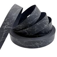 China A1789 Black Grey Marble Grain PVC Edge Banding 22mm x 2mm High Definition Printed Crack Vein Furniture Edge Sealing Strip for sale