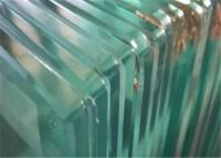 China Flat Shaped Tempered Safety Glass 300 * 300 - 7000 * 2440 For Building Window / Doors for sale