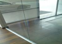 China Clear Flat Tempered Glass Partition Wall / Glass Partition Size Customized for sale