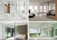 China Flat Shape Double Sided Mirror Glass 1.8mm - 19mm Thickness For Bathroom for sale