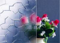 China Flat Shaped Decorative Patterned Glass / Aqualite Embossed Glass For Bathroom for sale