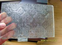 China Clear Decorative Patterned Glass 3mm 4mm 5mm 6mm Thickness Flora Embossed Glass for sale