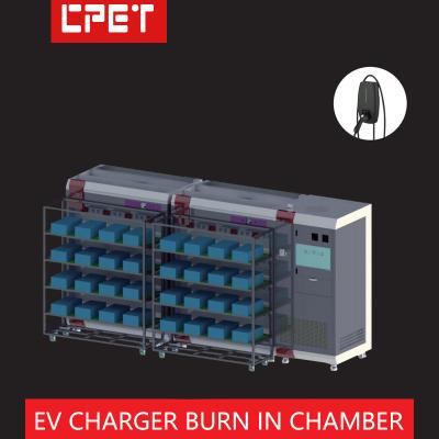 China High Power EV Charger Burn In Chamber with 3800*1800*1900mm Size and 3 Bits/Layer Configuration for sale