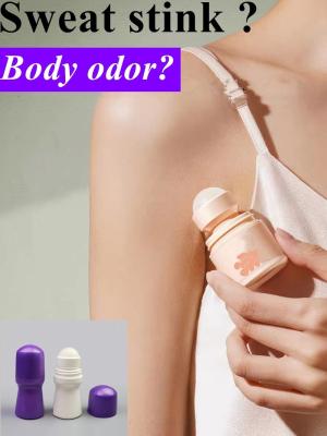 China 50ml HDPE Plastic Roll On Deodorant Bottle with Roller Ball for Cosmetics and Personal Care for sale