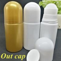 China 50ml HDPE Plastic Roll On Deodorant Bottle with Roller Ball for Cosmetics and Personal Care for sale