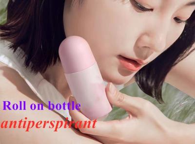 China S Curved Round Bottom HDPE Roll On Bottle 50ml for Perfume Lip Tint Deodorant for sale