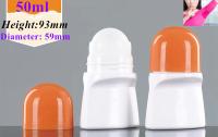 China S Curved Round Bottom HDPE Roll On Bottle 50ml for Perfume Lip Tint Deodorant for sale