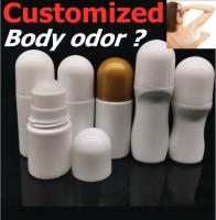 China Empty Refillable HDPE Roll On Bottles 30ml 50ml 60ml for Essential Oil Deodorant Cosmetic Packaging for sale