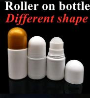 China Empty Refillable HDPE Roll On Bottles 30ml 50ml 60ml for Essential Oil Deodorant Cosmetic Packaging for sale