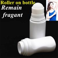 China HDPE Deodorant Roll on Bottle 50ml 60ml Antiperspirant Body Underarm Skin Care Plastic Packaging for sale