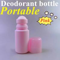 China HDPE Deodorant Roll on Bottle 50ml 60ml Antiperspirant Body Underarm Skin Care Plastic Packaging for sale