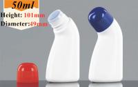 China 30ml 50ml 60ml HDPE Plastic Roll On Deodorant Bottle with Roller Ball for Body Odor for sale
