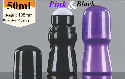 China Underarm Plastic Roll On Bottle Purple Roll On Essential Oil Bottles for sale