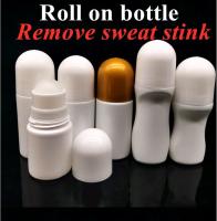 China 50ml PE Empty Roller ball Fragrant Body Bottle Antiperspirant Bottle empty plastic Roll on Deodorant Bottle for sale
