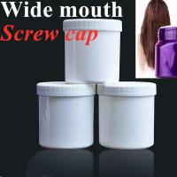 China PP Plastic Cosmetic Jar 150ml 250ml 500ml 1000ml White Black Blue Screw Cap Cream Container for sale