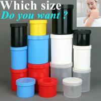 China PP Plastic Cosmetic Cream Jar 150ml 250ml 500ml 1000ml Food Grade Screw Cap White Blue Black for sale