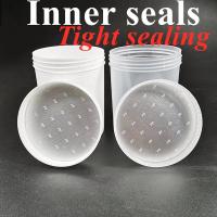 China 150ml 1000ml PP Plastic White Round Cream Jar Cosmetic Packaging with Screw Lid for sale