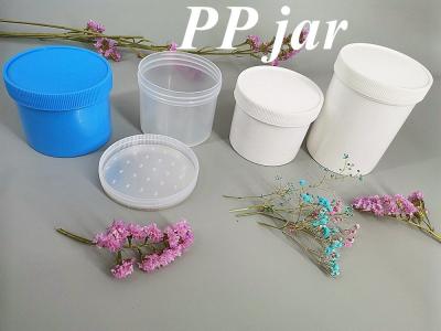 China 150ml 250ml 500ml Round Wide Mouth PP Cosmetic Jars with Screw Lid for Cream Lotion for sale