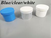 China PP Cosmetic Cream Jar 150ml 250ml 500ml 1000ml White Blue Black Screw Cap for sale