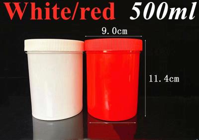 China 150ml 250ml 500ml Empty PP Plastic Cosmetic Jar with Screw Cap for Cream Lotion Skin Care for sale