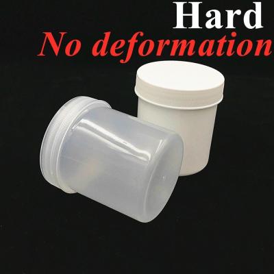China Luxury Empty Plastic Jars 150ml 250ml 500ml Widemouthed Cream Cosmetic Jars with Screw Lid for sale