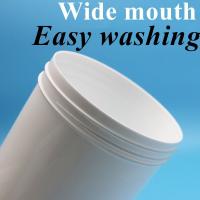 China Luxury Empty Plastic Jars 150ml 250ml 500ml Widemouthed Cream Cosmetic Jars with Screw Lid for sale