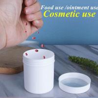 China PP Cosmetic Jar 150ml 250ml 500ml 1000ml Empty Black White Screw Cap Food Grade Plastic Container for sale