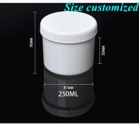 China PP Cosmetic Jar 150ml 250ml 500ml 1000ml Screw Cap White Ointment Cream Container for sale