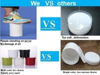 China PP Cosmetic Jar 150ml 250ml 500ml 1000ml Screw Cap White Ointment Cream Container for sale
