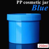 China PP Cosmetic Jar 150ml 250ml 500ml 1000ml Screw Cap White Ointment Cream Container for sale