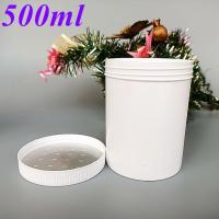 China 100g 250g 500g Double Wall PP Cream Jar with Screw Cap for Face Cream and Cosmetics for sale
