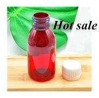China Customized Empty Plastic Amber Syrup Bottle 100ml 120ml 150ml PET Oral Liquid Medicine Container for sale
