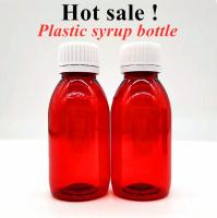 China Amber PET Pharmaceutical Syrup Bottle 100ml 120ml 150ml 28mm Neck for Oral Liquid for sale