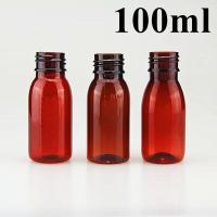 China PET Empty Cough Syrup Bottle 100ml 120ml 150ml with Tamper Proof Cap for Oral Liquid for sale