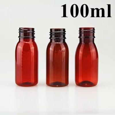 China PET Empty Cough Syrup Bottle 100ml 120ml 150ml with Tamper Proof Cap for Oral Liquid for sale