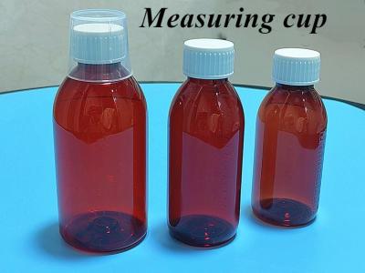 China 100ml 120ml 150ml Amber PET Pharmaceutical Syrup Bottle for Oral Liquid Medicine for sale