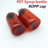 China 100ml 150ml Amber PET Oral Liquid Syrup Bottle Pharmaceutical Cough Medicine Bottle for sale