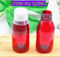 China 100ml 120ml 150ml PET Amber Round Cough Syrup Bottle Plastic Liquid Medicine Bottle for sale