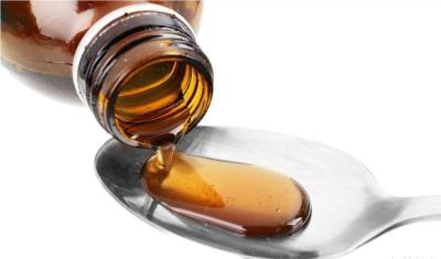 China PET Amber Round Cough Syrup Bottle 100ml 120ml 150ml 28mm Neck OEM for sale
