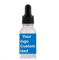 China White Frosted Glass Dropper Bottles 10ml 30ml 50ml for Essential Oil Perfume Serum Cosmetic Packaging for sale