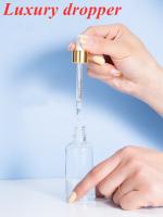 China 10ml 20ml 30ml 50ml White Frosted Glass Essential Oil Bottle with Dropper for Serum Cosmetic Use for sale