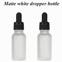 China Opal White Frosted Glass Dropper Bottle 10ml 20ml 30ml 50ml 100ml for Essential Oil for sale