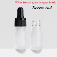 China White Frosted Glass Dropper Bottle 30ml Tight Sealing Essential Oil Serum Bottle for sale