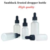 China Empty Essential Oil Glass Dropper Bottle 10ml 30ml 50ml 100ml Amber Frosted for sale